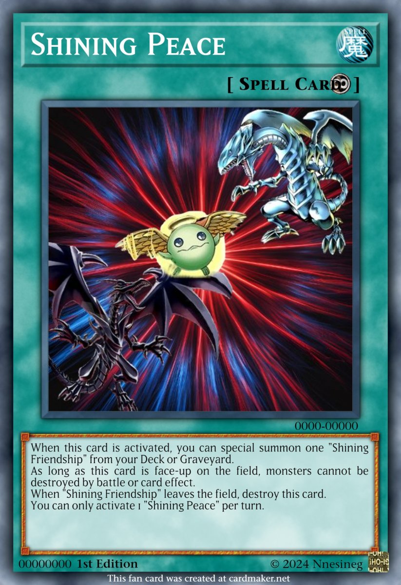 Shining Peace (oldschool vanilla monster support) - Custom Card ...